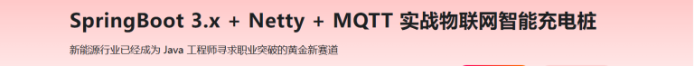 SpringBoot 3.x + Netty + MQTT 实战物联网智能充电桩|已完结_IT爱知识
